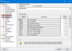 AERMOD View: Working with Different Model Versions – Lakes Software